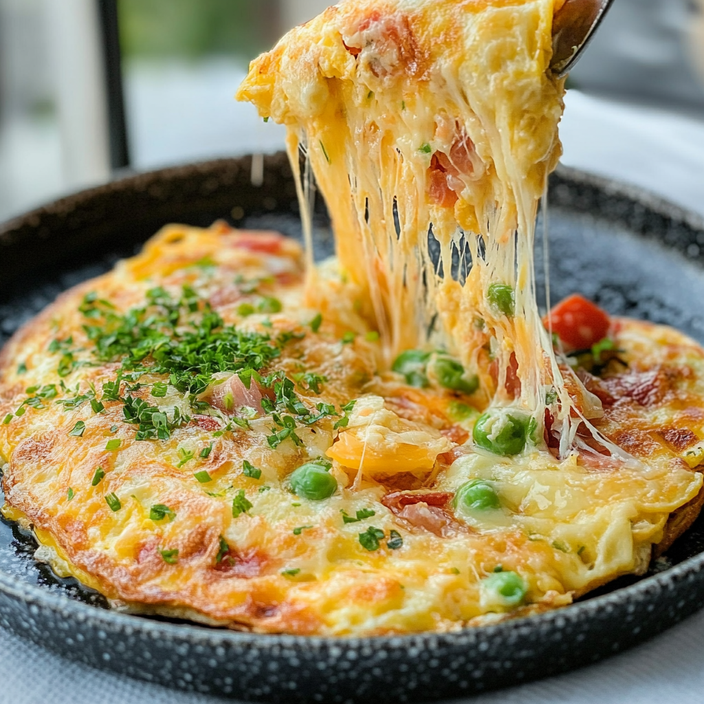 Omelette with Cheese and Veggies