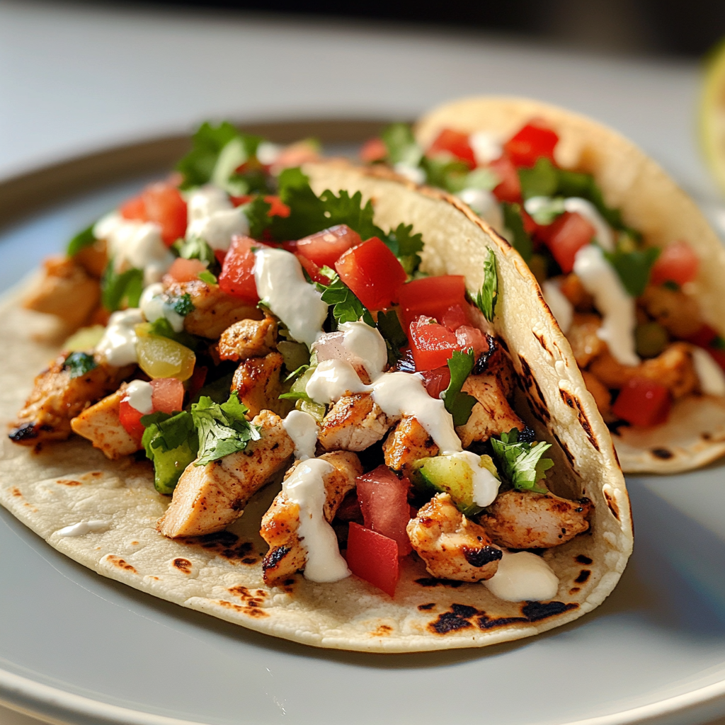 Halal Chicken Tacos