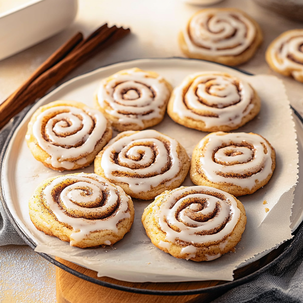 Soft and Chewy Cinnamon Roll Sugar Cookies