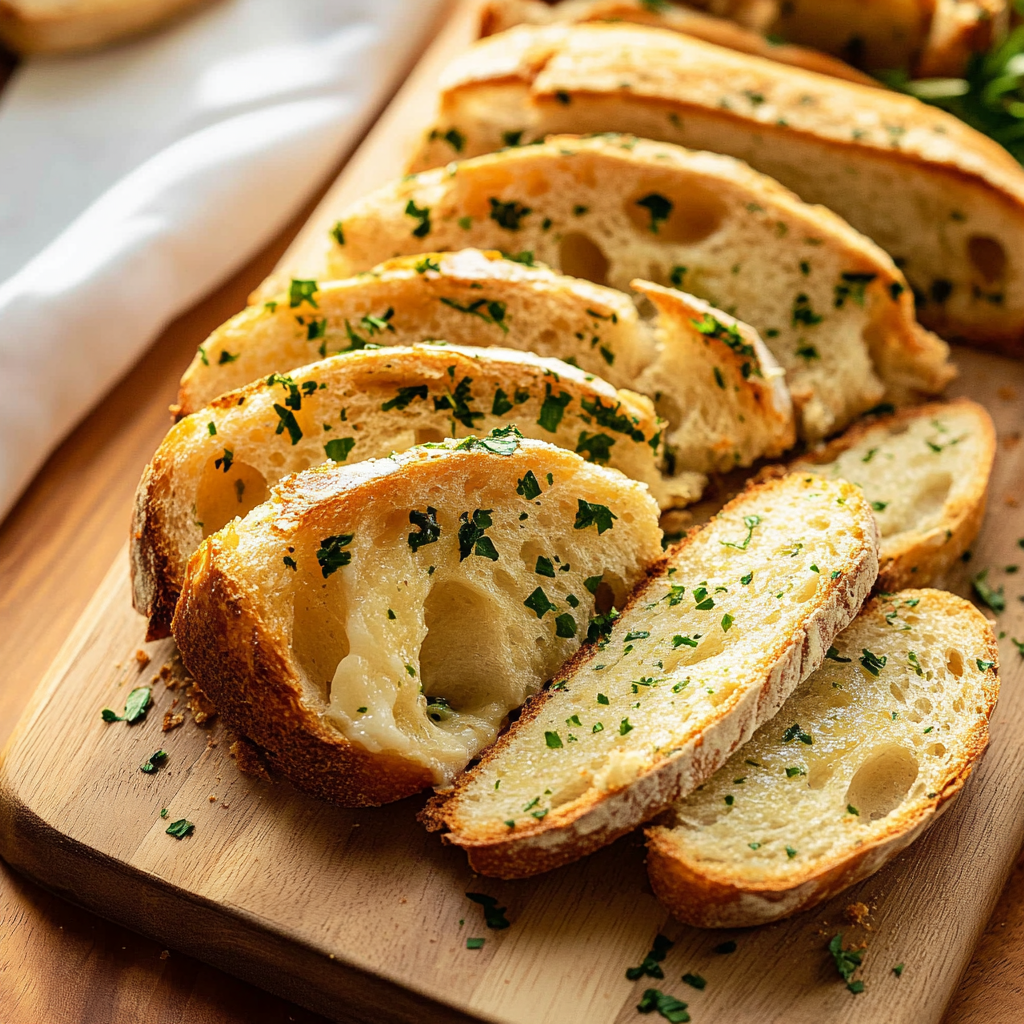 Garlic Bread with Sliced Bread