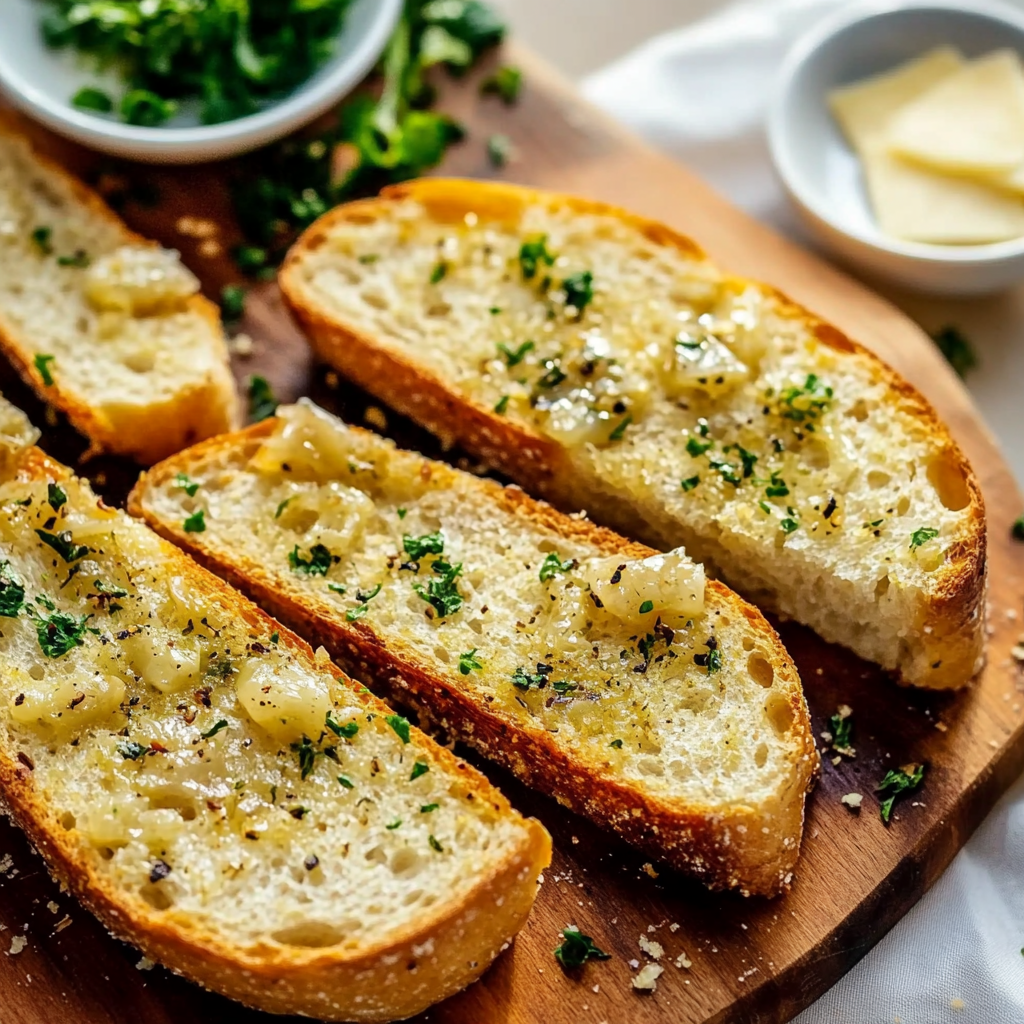 Garlic Bread with Sliced Bread