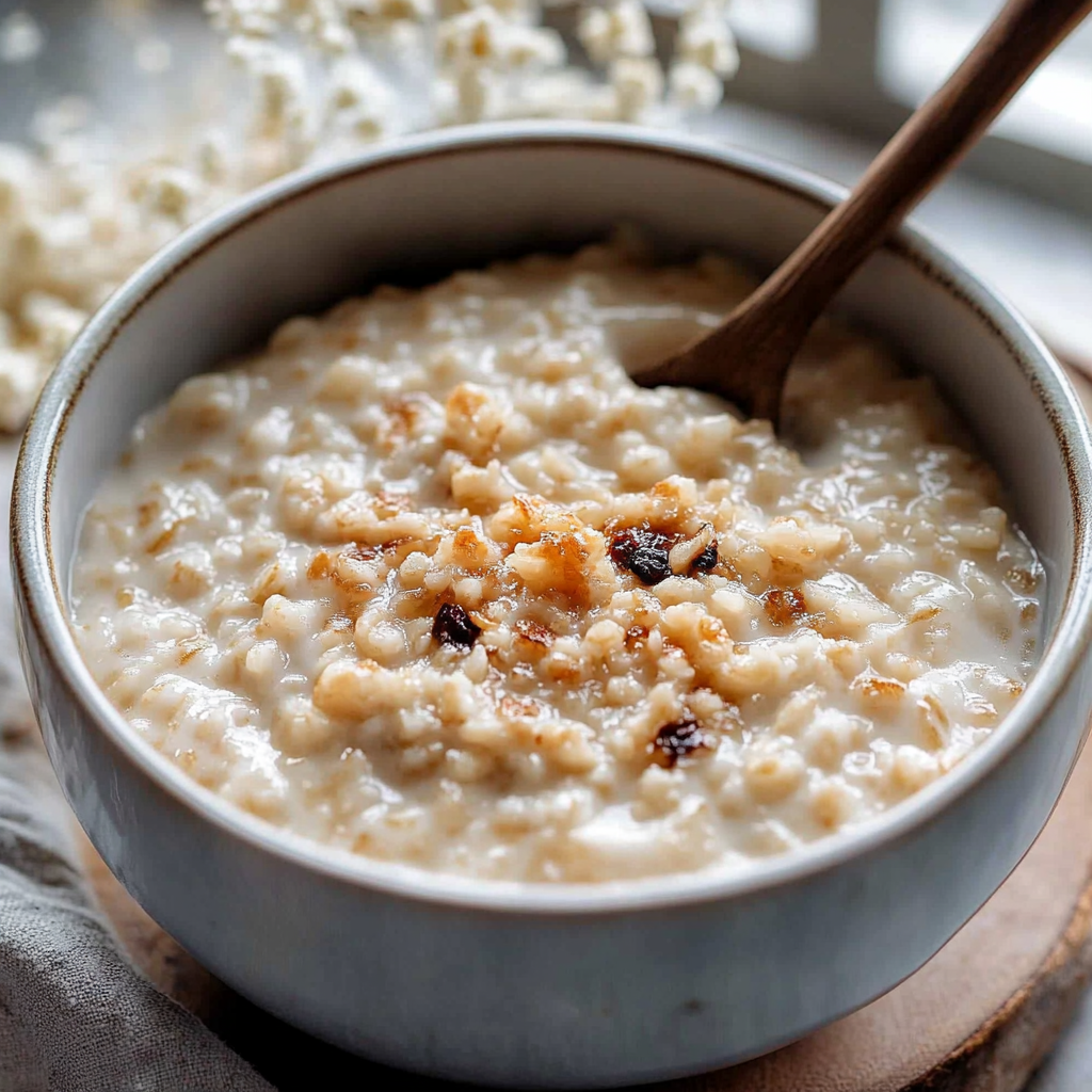 Delicious Rice Pudding with Cooked Rice