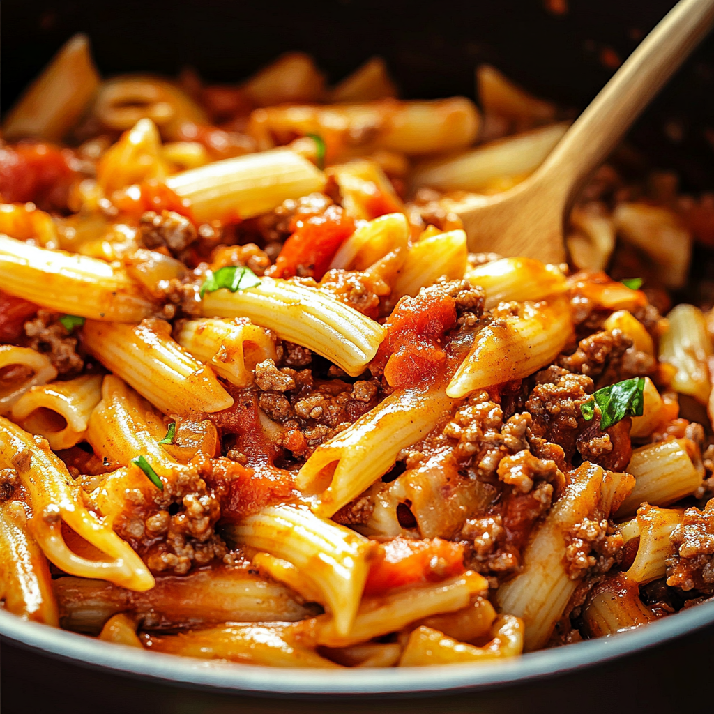 Pasta with Ground Beef